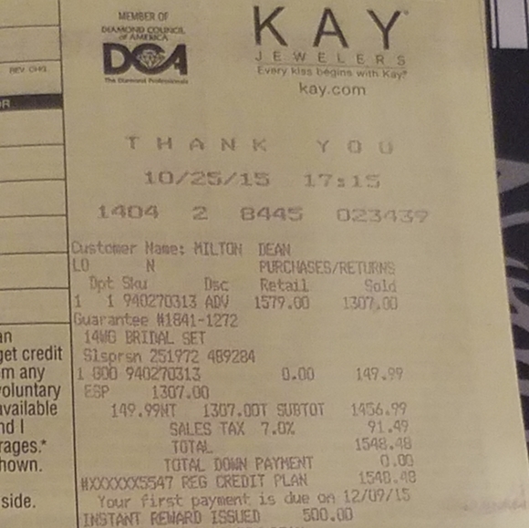 Kay Jewelers Jewelry | 4k Diamond Engagement Ring Wedding Band | Poshmark